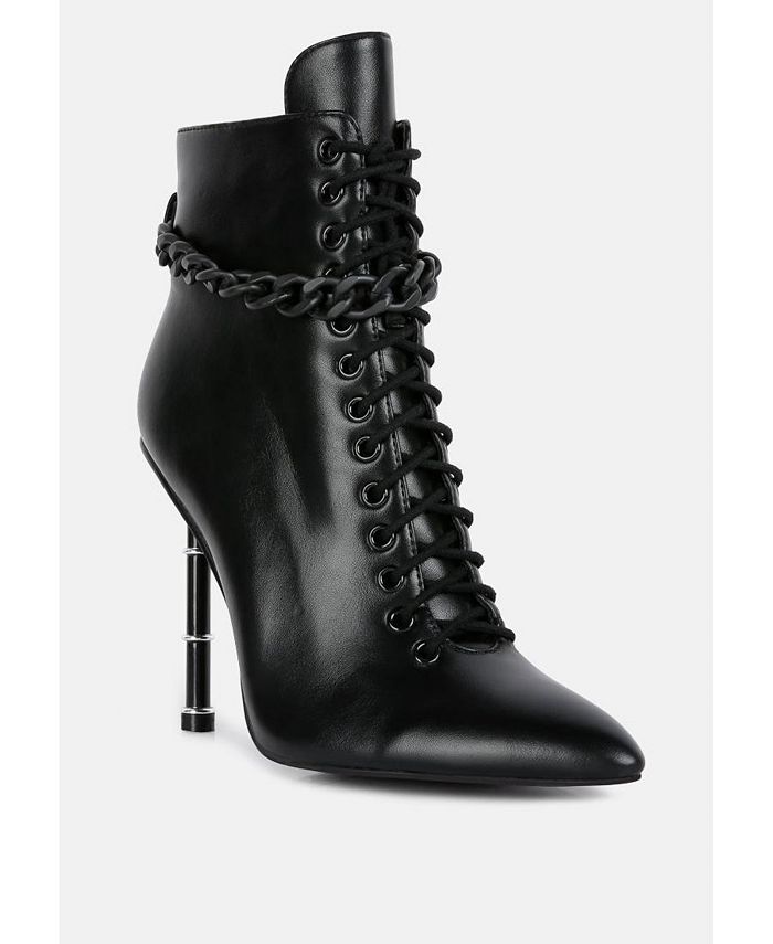 London Rag Moulin ringed stiletto camouflage ankle boot - Macy's