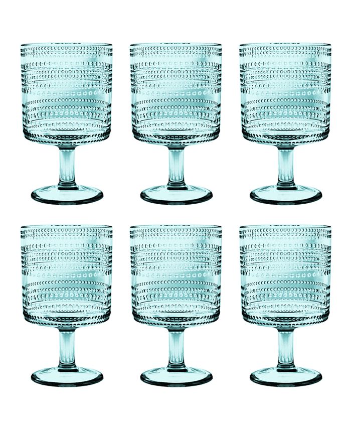 TarHong Beaded Stacking Goblets 14.8 oz, Set of 6 - Macy's