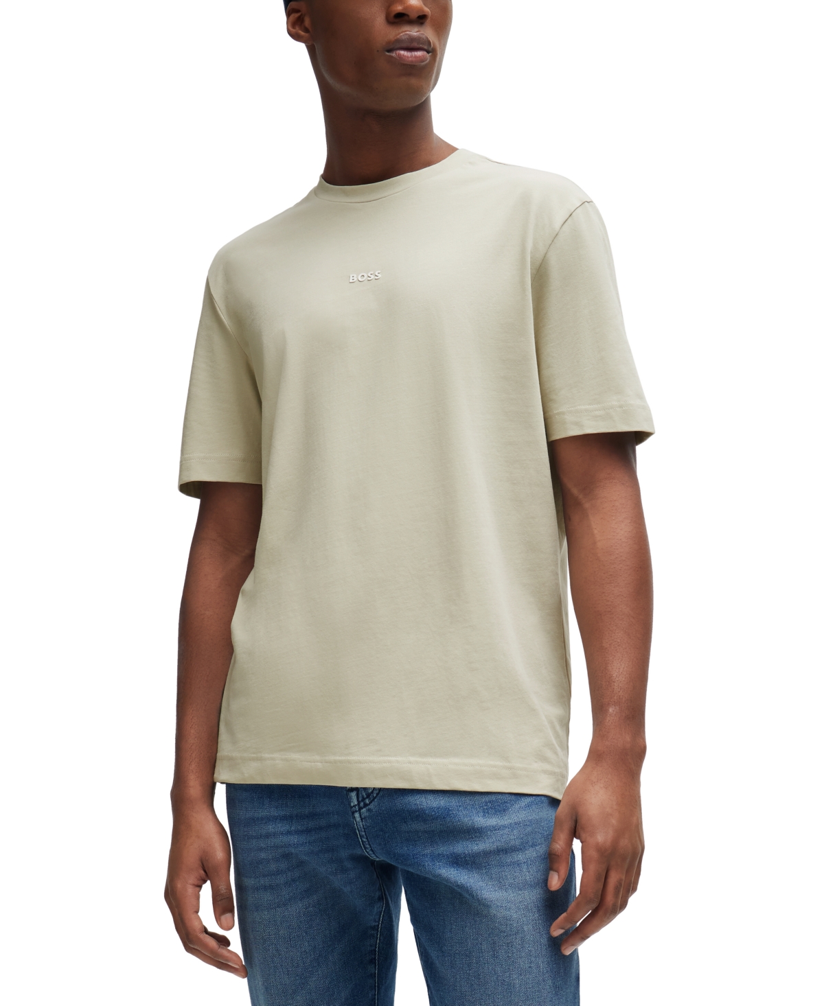 Click here for Boss by Hugo Boss Mens Logo Print Relaxed-Fit T-Sh... prices