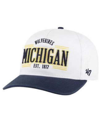 Men's '47 Brand White Michigan Wolverines Streamline Hitch Adjustable ...