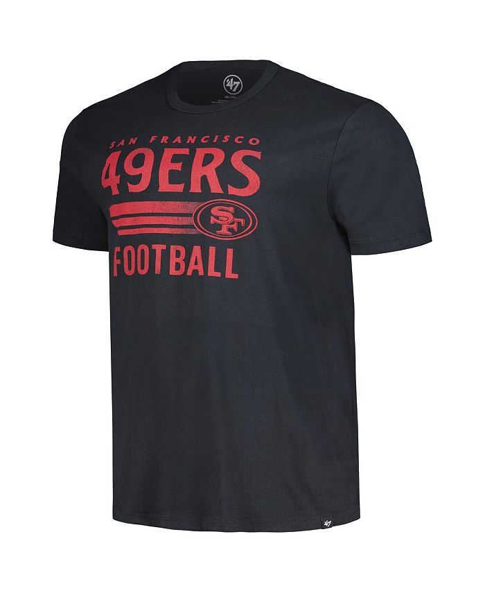 '47 Brand Men's Black Distressed San Francisco 49ers Rider Franklin T ...