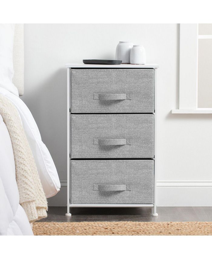 mDesign Storage Dresser Tower Furniture Unit with 3 Drawers - Macy's