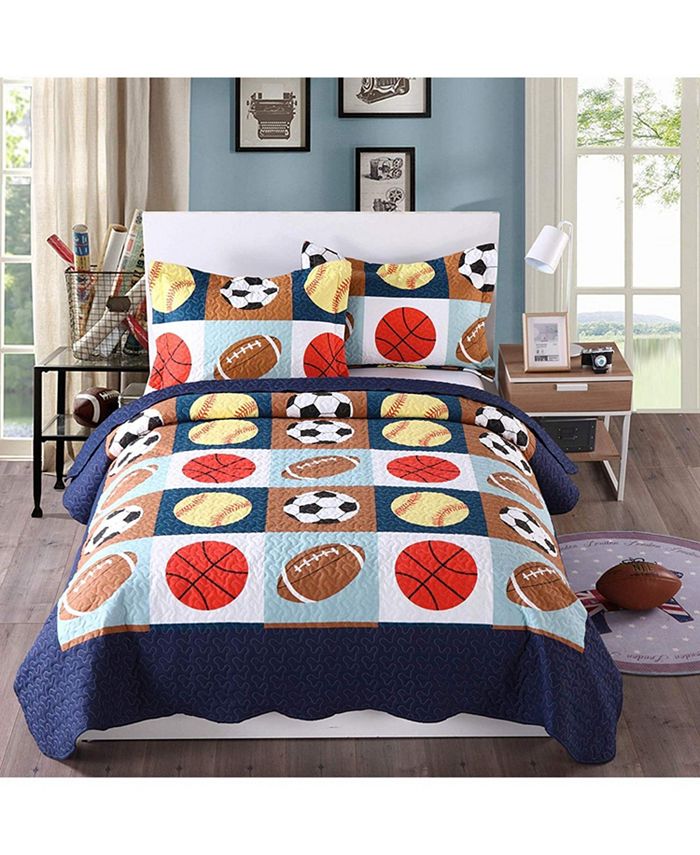 MarCielo Kids Girls Boys Quilt Set Bedspread Coverlet Set A13 - Full ...