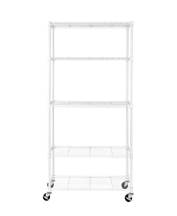 Seville Classics UltraDurable 5-Tier NSF Steel Wire Shelving System ...