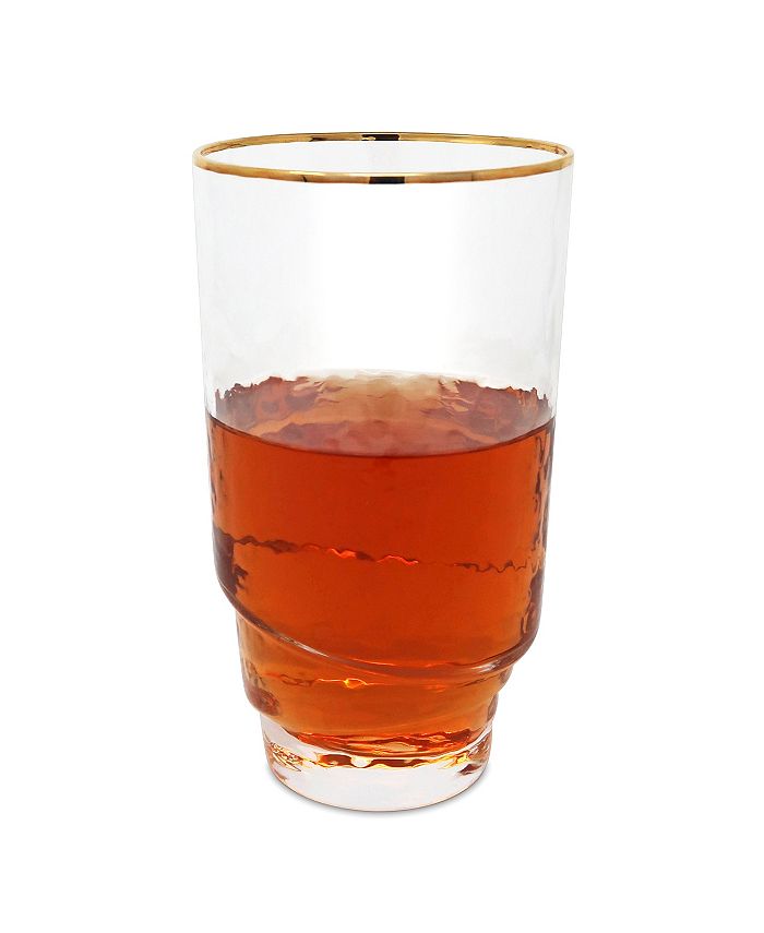 Vivience Shaped Bottom Rim Highball Glasses, Set of 6 - Macy's