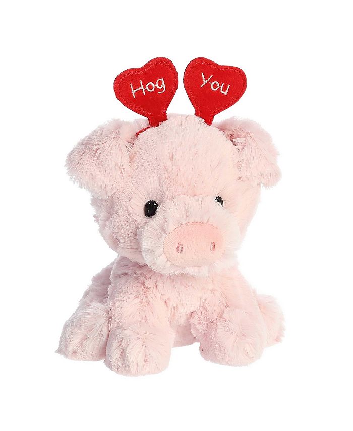 Aurora Small Hog You Pig Love On The Mind Heartwarming Plush Toy Pink 6 ...
