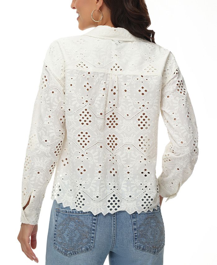 Frye Women's Cleo Cotton Eyelet Shirt - Macy's