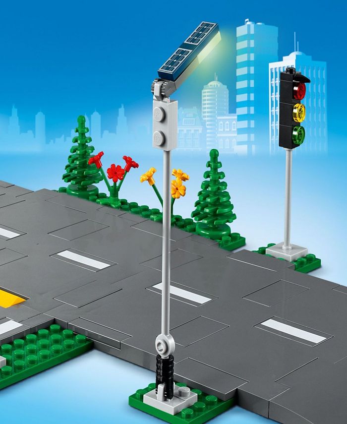 LEGO® City 60304 Road Plates Intersection Toy Building Set - Macy's