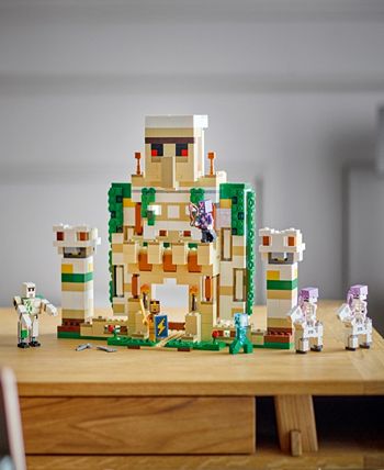LEGO® Minecraft 21250 The Iron Golem Fortress Toy Building Set - Macy's