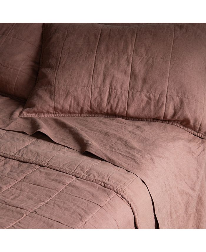 Bokser Home French Linen Box Stitch Quilt - Macy's