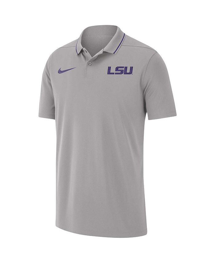 Nike Men's Gray LSU Tigers 2023 Coaches Performance Polo Shirt - Macy's