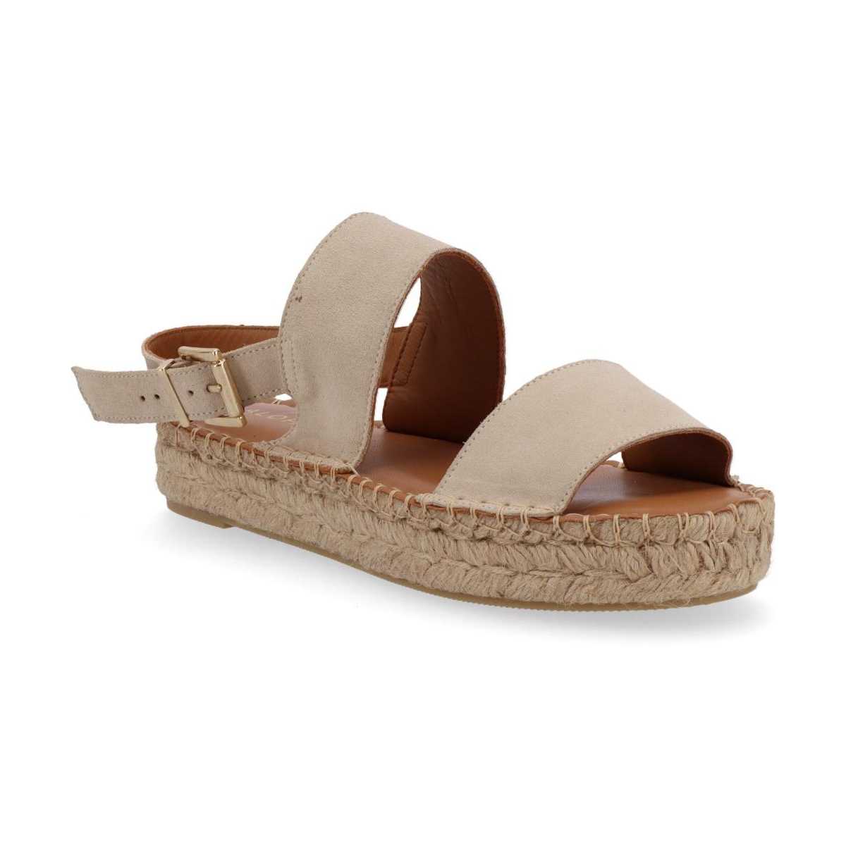 Click here for Alohas Womens Double Strap Leather Espadrilles - B... prices