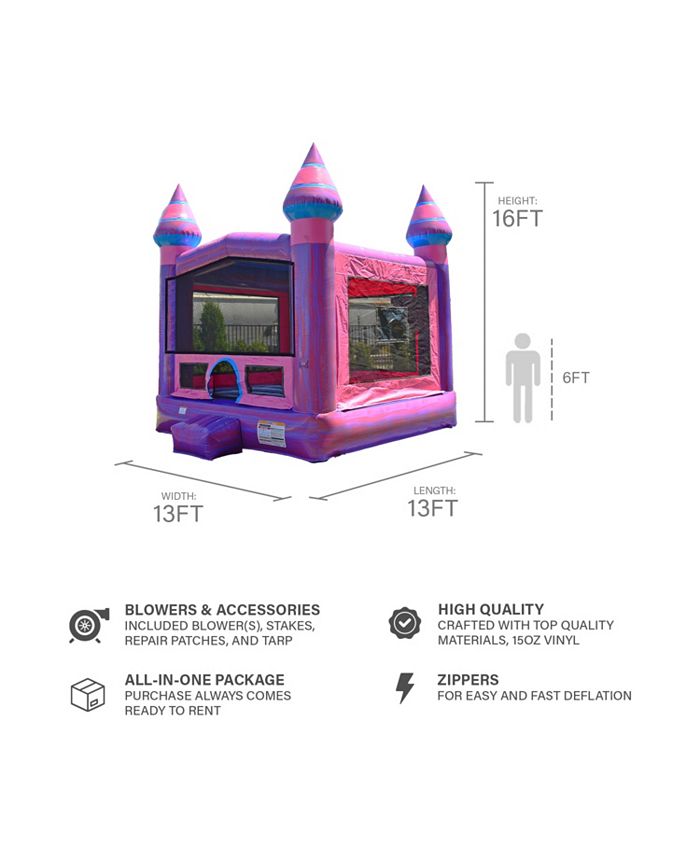 Jumporange Purplish Commercial Grade Bounce House for Kids and Adults ...