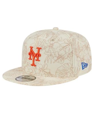 Men's New Era Cream New York Mets Spring Training Leaf 9FIFTY Snapback ...