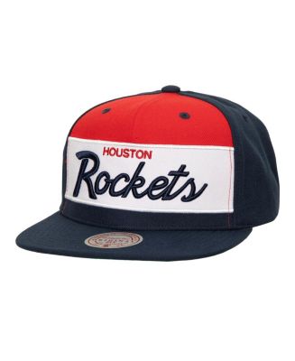 Men's Mitchell & Ness White, Navy Houston Rockets Retro Sport ...