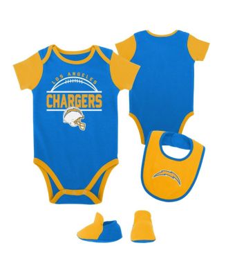 Baby Boys and Girls Powder Blue, Gold Los Angeles Chargers Home Field ...