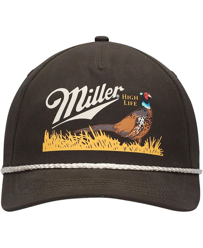 American Needle Men's Brown Miller High Life Canvas Cappy V1 Trucker ...