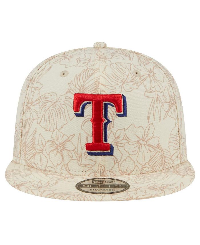 New Era Men's Cream Texas Rangers Spring Training Leaf 9FIFTY Snapback ...