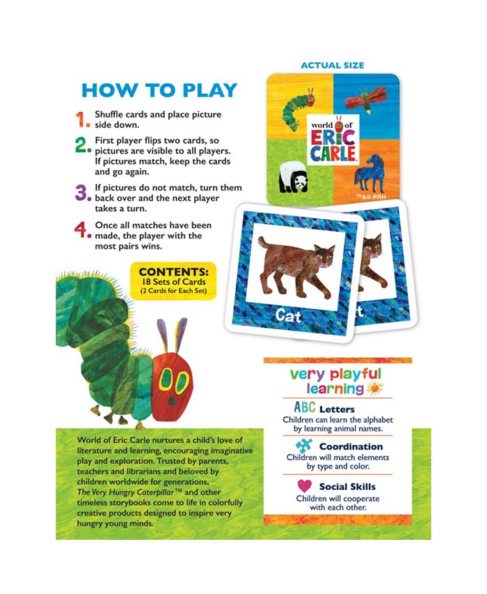 MasterPieces Puzzles MasterPieces World of Eric Carle Matching Travel ...