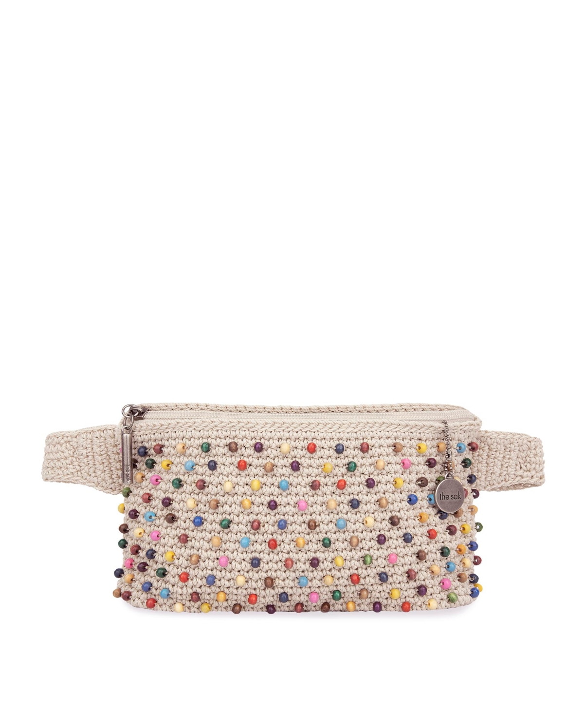 Click here for The Sak Caraway Crochet Small Belt Bag - Ecru Mult... prices