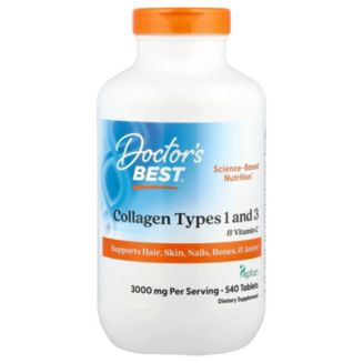 Doctor's Best Collagen Types 1 and 3 with Pep tan and Vitamin C 1 000 ...