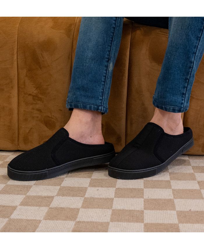Isotoner Men's Textured Knit Kai Clog Slippers with Gel-Infused Memory ...
