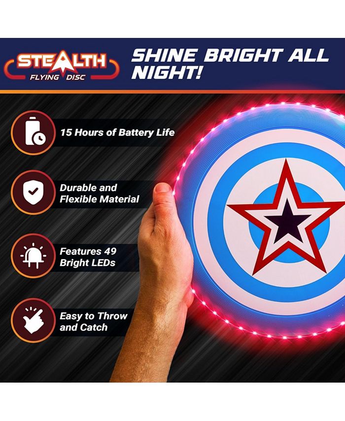 USA Toyz USA Toys Stealth LED Flying Disc - Red/Blue - Macy's