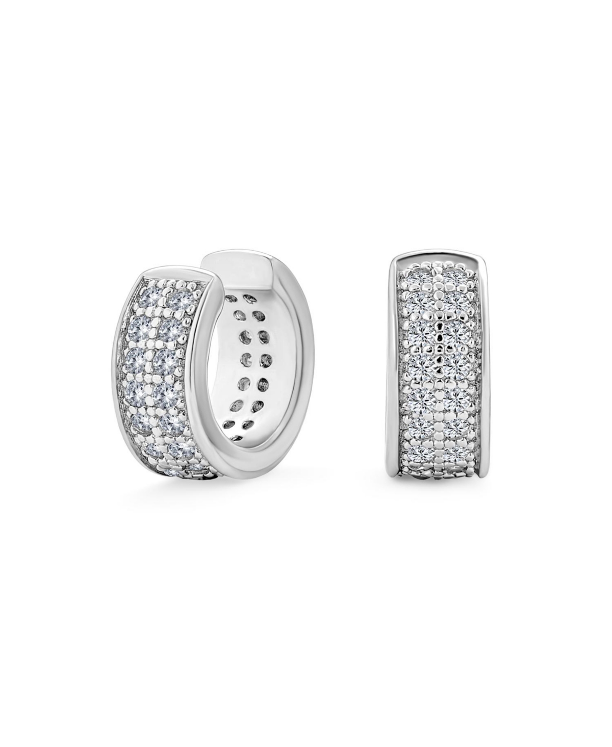 Click here for Bling Jewelry Simple Two Tone Cubic Zirconia Pave... prices