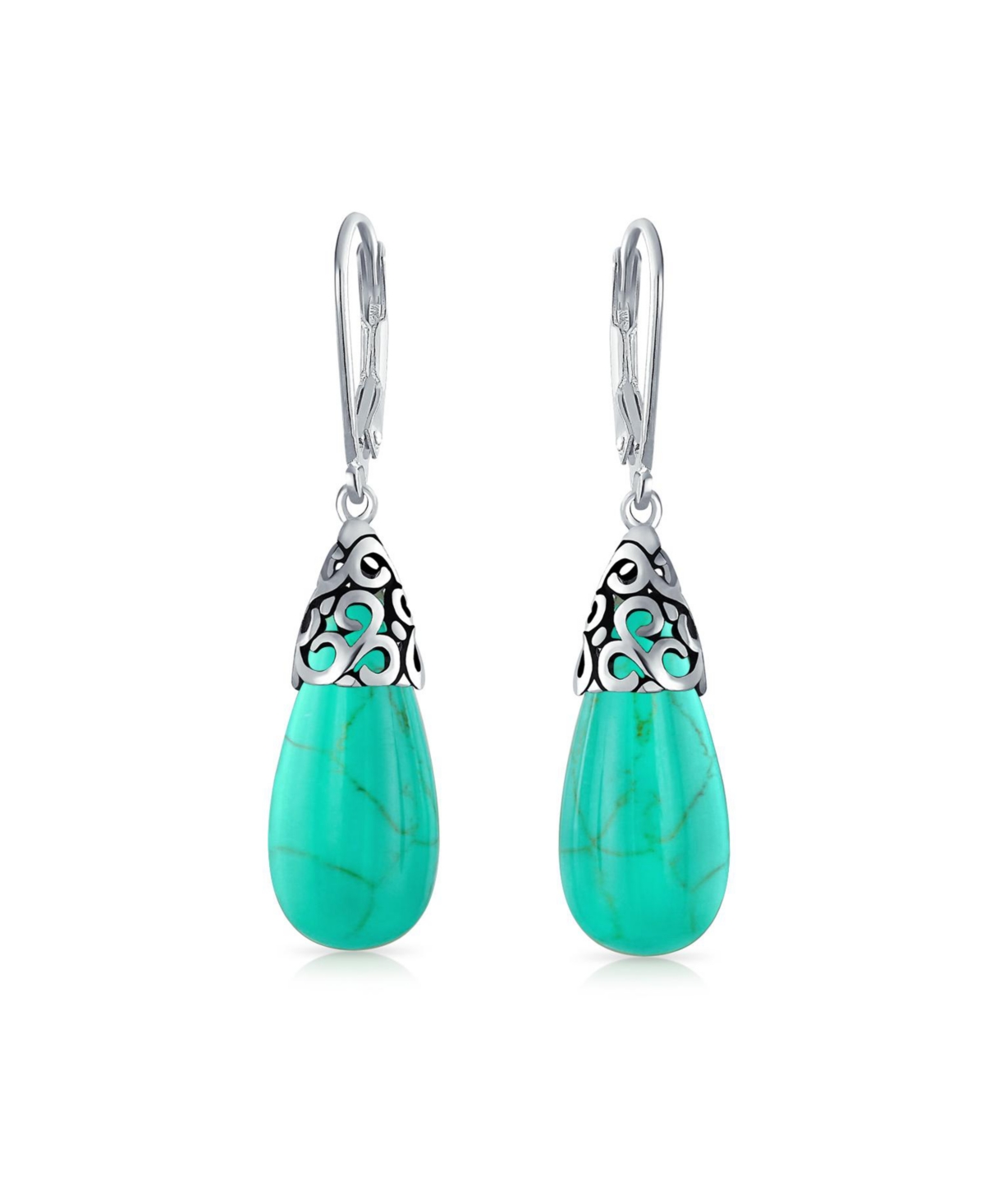Click here for Bling Jewelry Boho Long Elongated Teardrop Filigre... prices