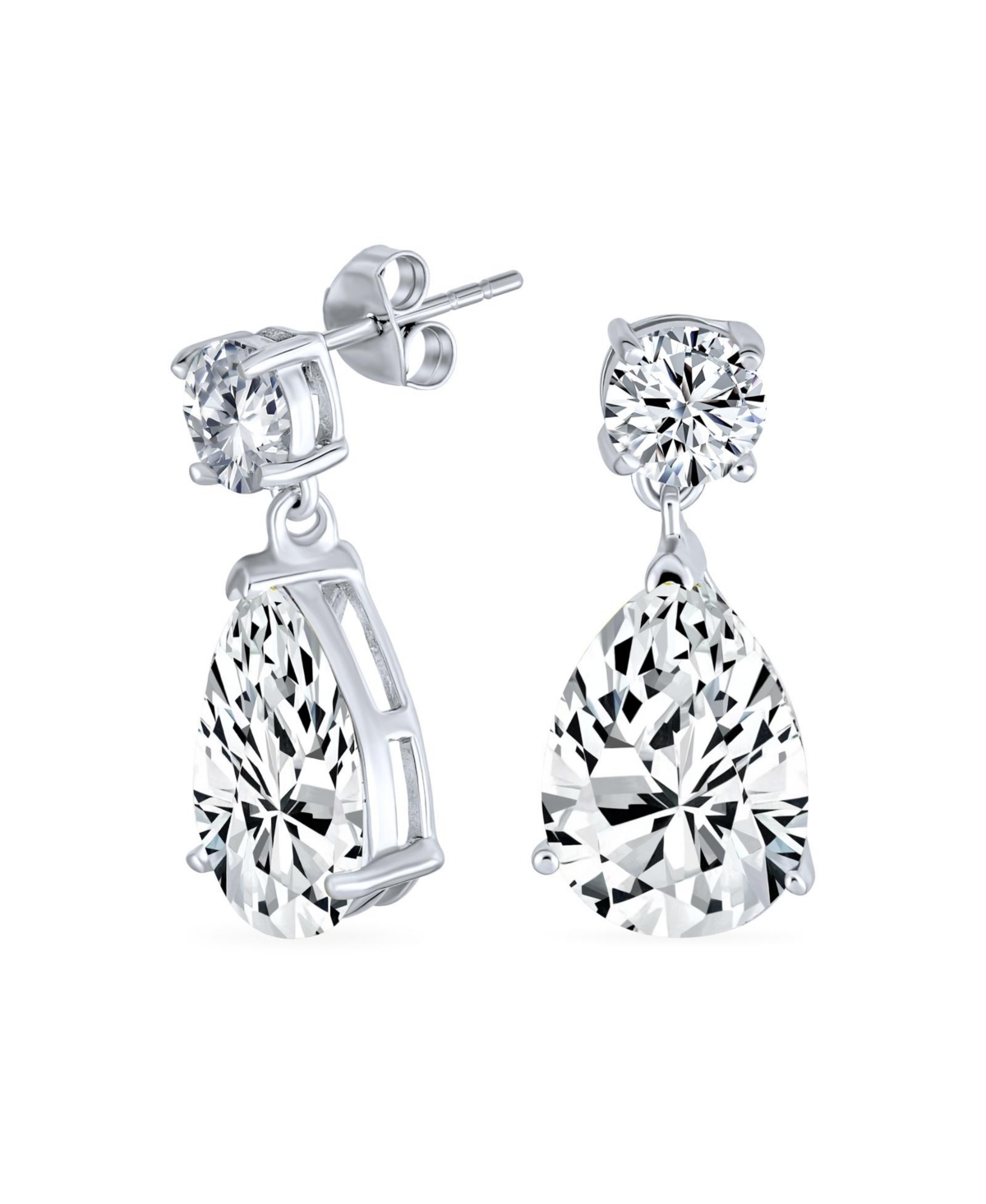 Click here for Bling Jewelry Classic Simple Cubic Zirconia Teardr... prices