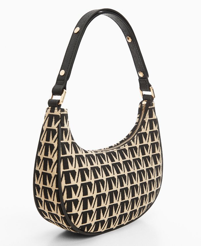 MANGO Women's Printed Logo Shoulder Bag - Macy's