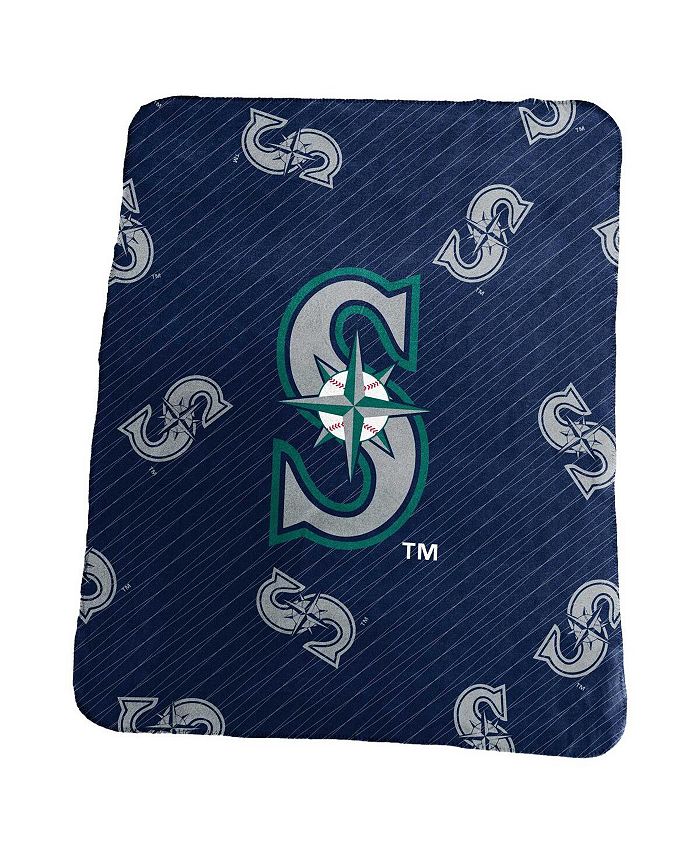 Logo Brands Seattle Mariners 50" x 60" Repeating Logo Classic Plush ...