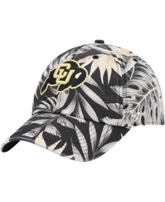 Men's '47 Brand Black Colorado Buffaloes Tropicalia Clean Up Adjustable ...
