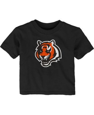 Baby Boys and Girls Black Cincinnati Bengals Primary Logo T-shirt - Macy's