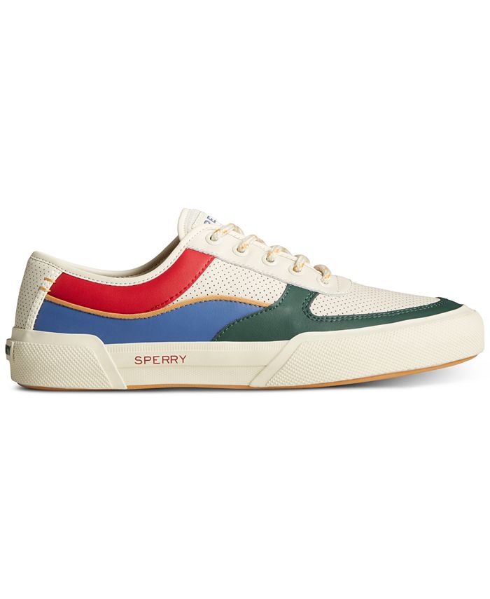 Sperry Men's SeaCycled™ Soletide Colorblocked Lace-Up Sneakers - Macy's