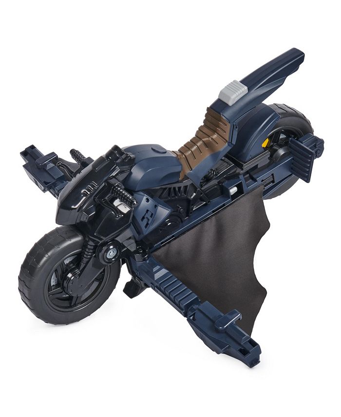 DC Comics Batman Batcycle, Converting 2-in-1 Batcycle Batglider, Figure ...