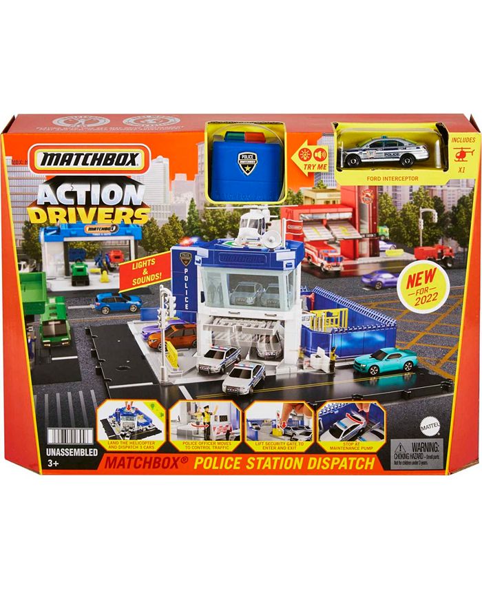 Matchbox Action Drivers Matchbox Police Station Dispatch Playset - Macy's