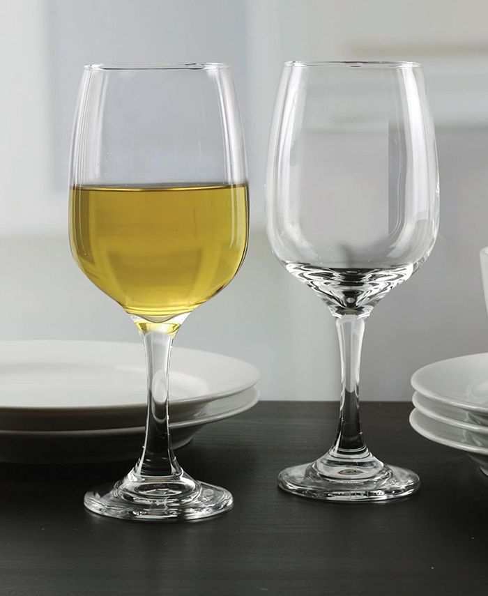 Circleware Set of 6 - 11.7 oz Clear Glass Wine Goblet - Macy's