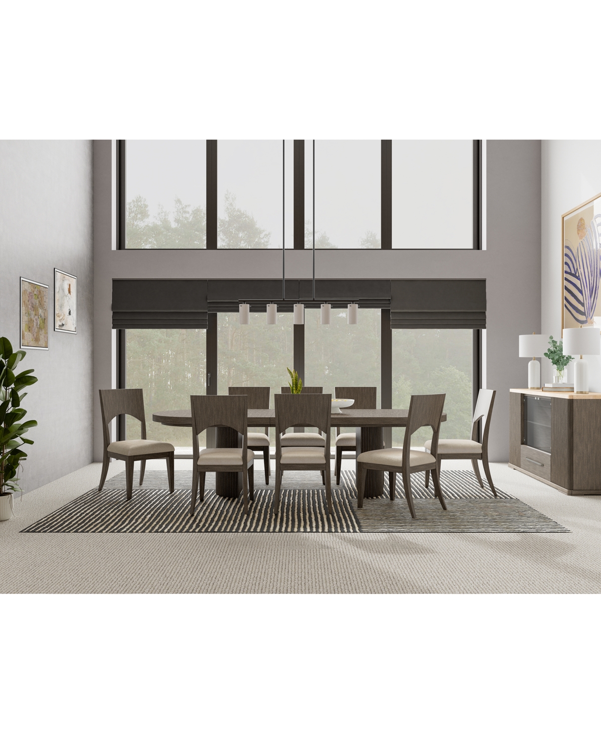 Click here for Frandlyn 9pc Dining Set (Table + 8 Side Chairs) -... prices