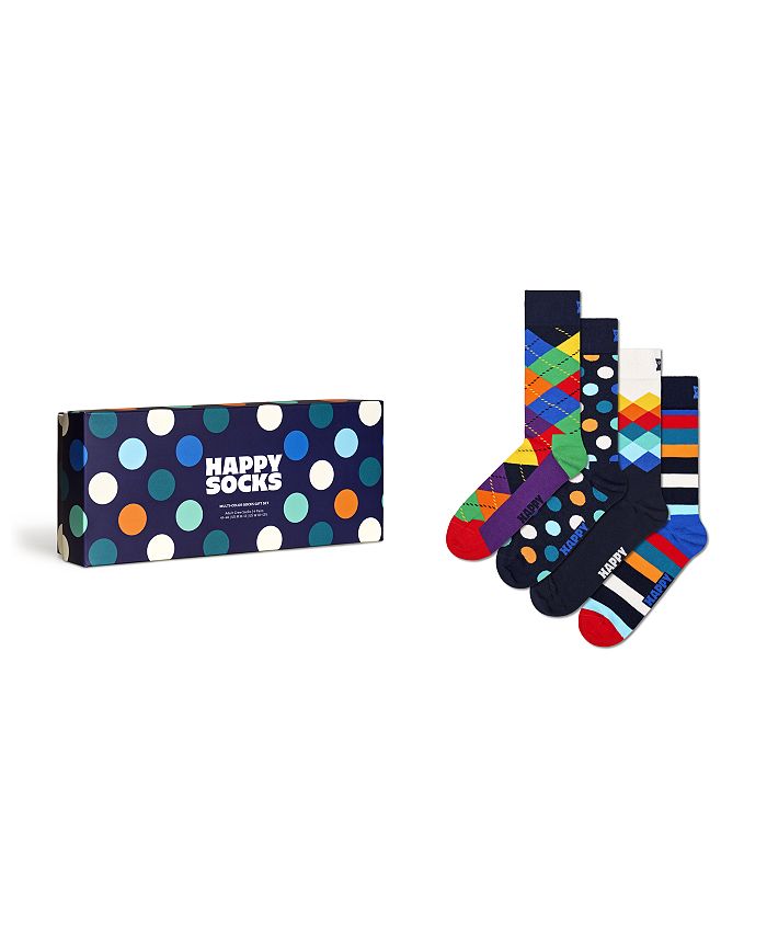 Happy Socks Multi Color Socks Gift Set, Pack of 4 - Macy's