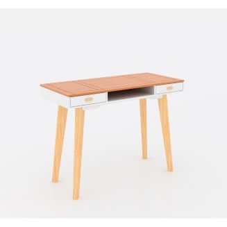Simplie Fun Modern Simple Style Solid Wood Computer Desk, Home Office ...