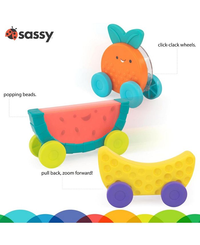 Sassy Baby Sassy Stackin' Fruit Cars Developmental toy - Macy's