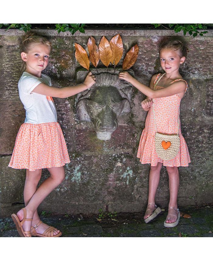 IMOGA Collection Child River Cancun Solid Jersey and Gauze Woven Dress ...