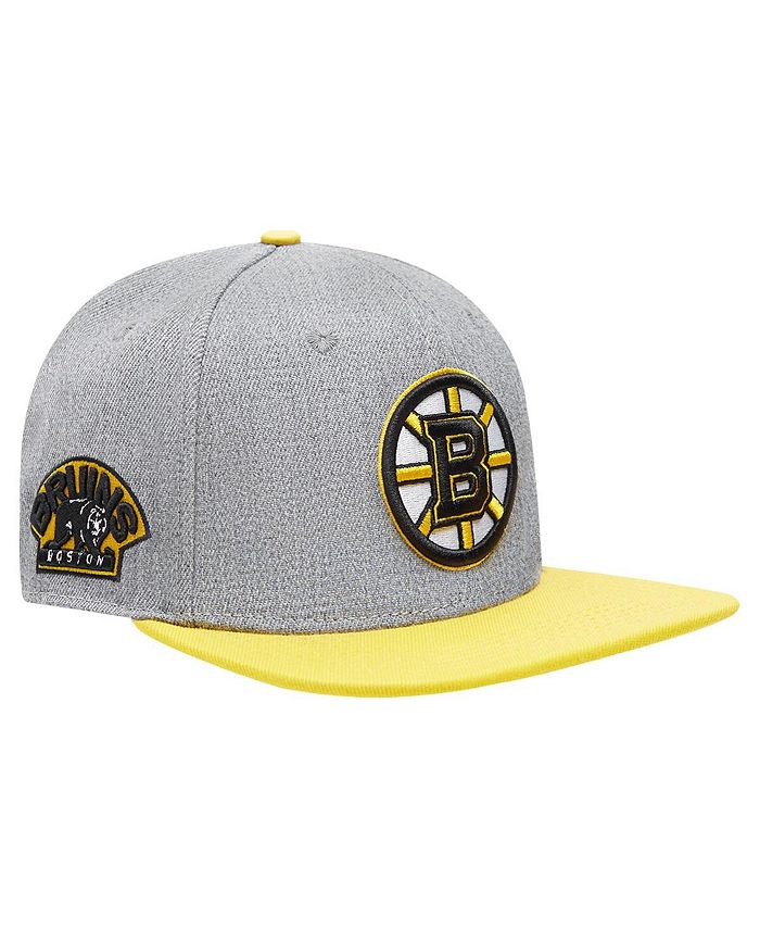 Pro Standard Men's Gray, Gold Boston Bruins Classic Logo Snapback Hat ...