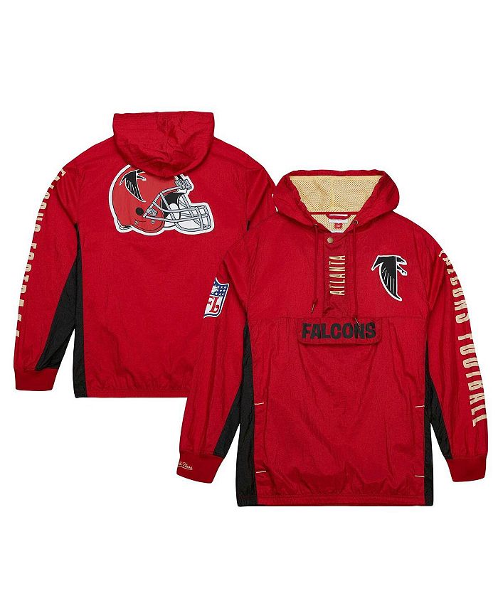 Mitchell & Ness Men's Red Distressed Atlanta Falcons Team OG 2.0 Anorak ...