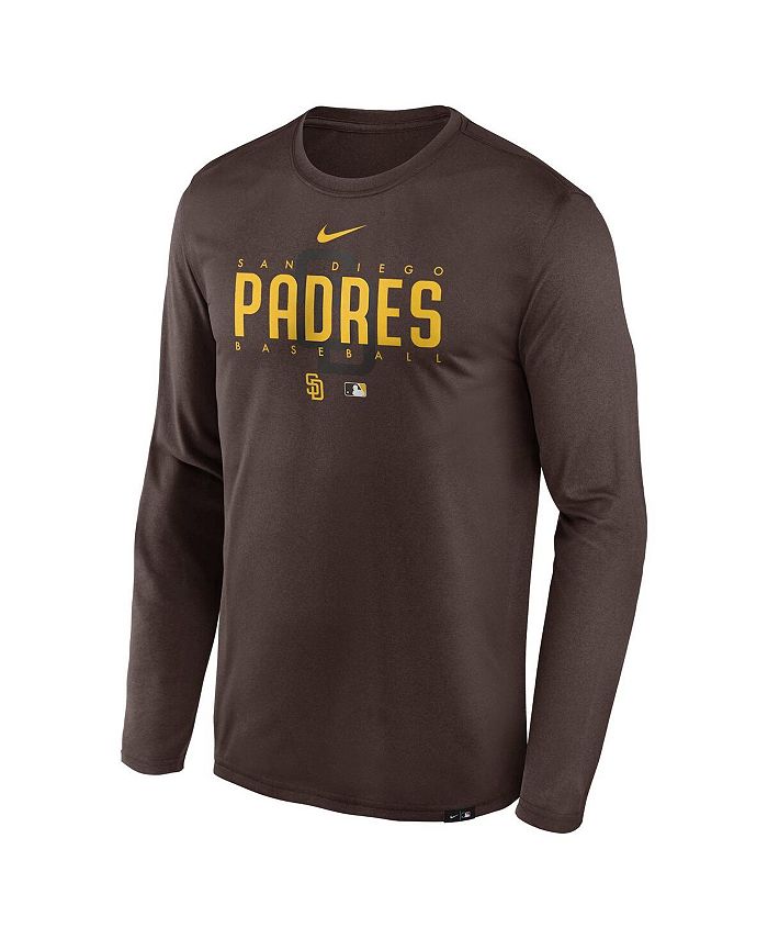 Nike Men's Brown San Diego Padres Authentic Collection Team Logo Legend ...