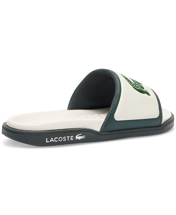 Lacoste Men's Serve Slide Dualiste Slip-On Sandals - Macy's