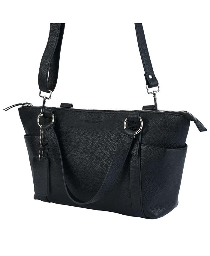 Mancini Pebble Amelia Leather Crossbody Handbag - Macy's