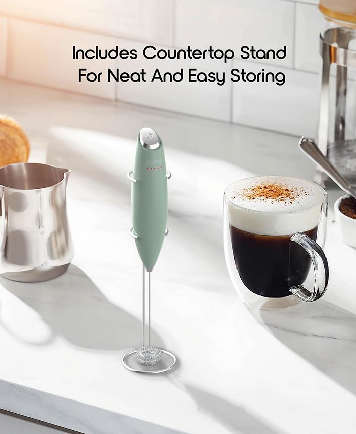 Tzumi Puree Milk Frother, Battery-Powered Handheld Milk Frother Wand ...