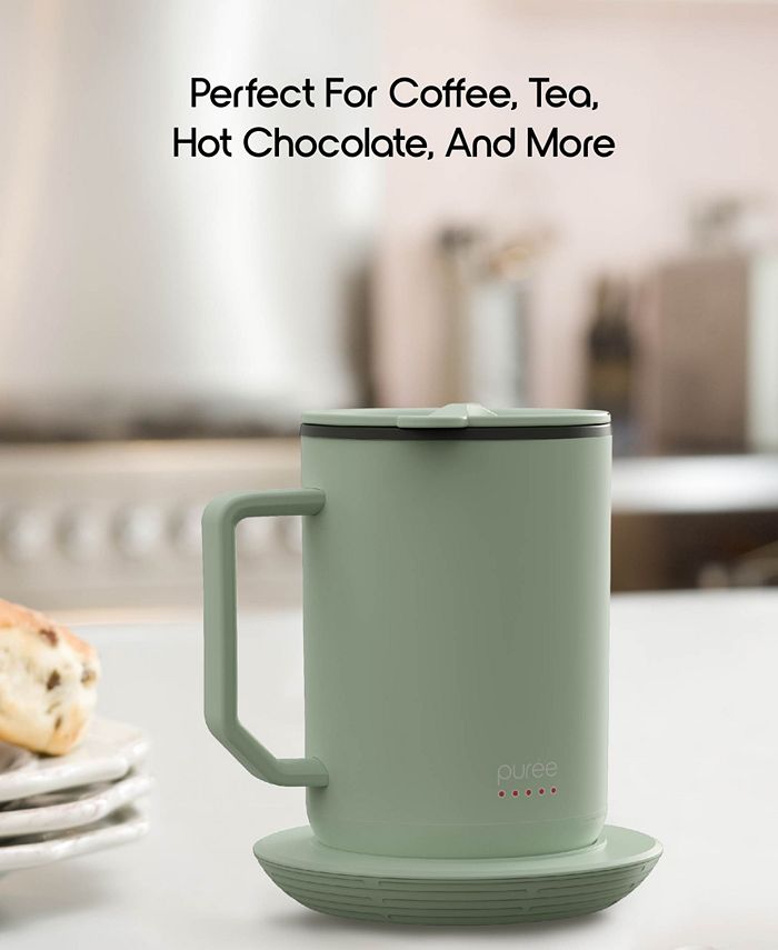 Tzumi Puree Warming Coffee Mug, 12 oz. Stainless Steel Coffee Mug with ...